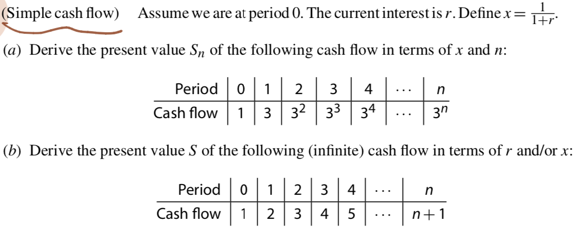 Solved (Simple cash flow) Assume we are at period 0. The | Chegg.com