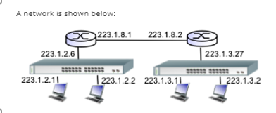 Solved Consider the network above: How many subnets are | Chegg.com