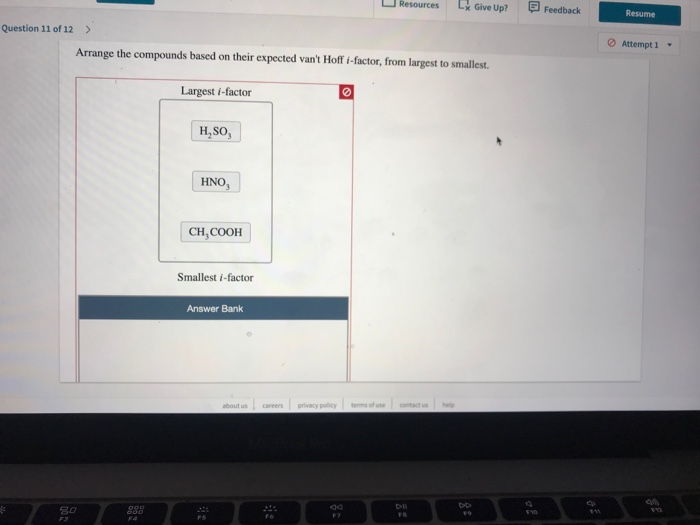 Solved Lk Give Up? Resources Feedback Resume Question 11 of | Chegg.com