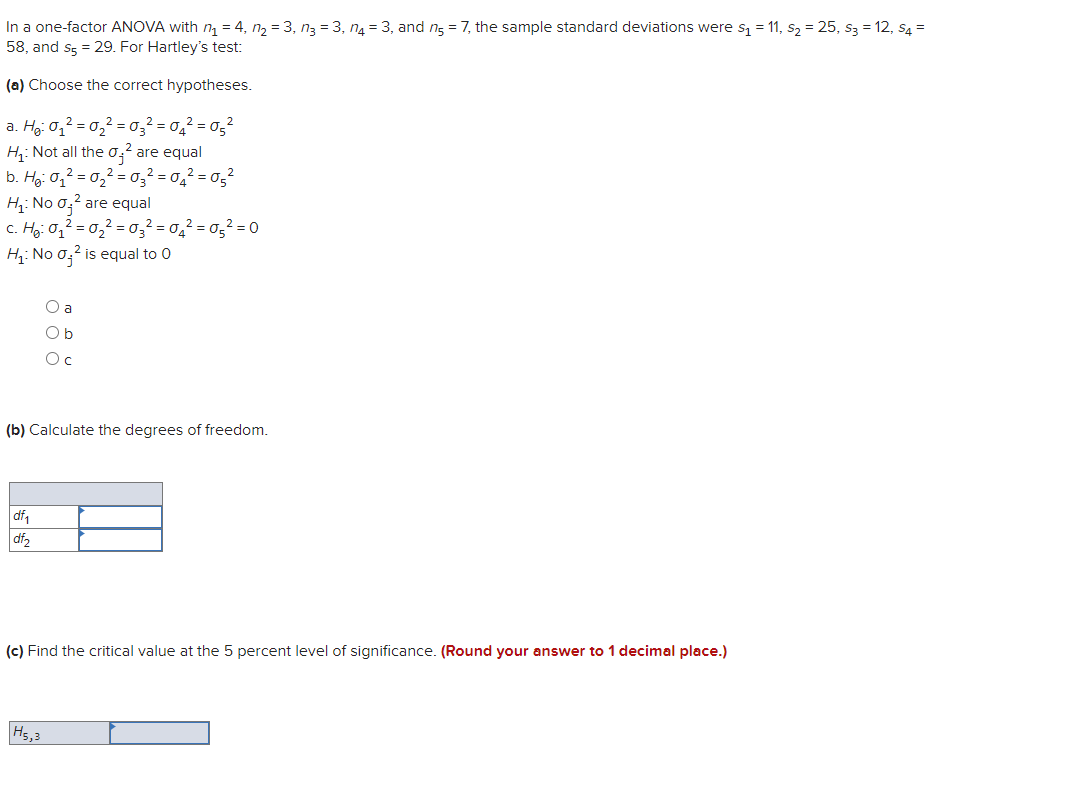Solved In a one-factor ANOVA with n1=4,n2=3,n3=3,n4=3, and | Chegg.com