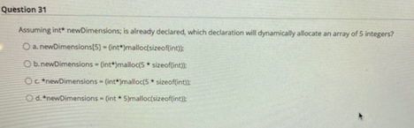 Solved Question 43 In the following code, where are | Chegg.com