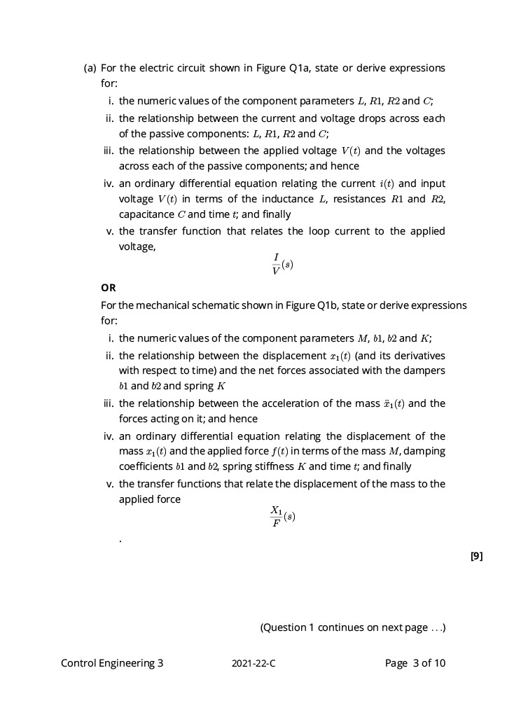 Solved Figure Q1a shows an electrical circuit with capacitor | Chegg.com