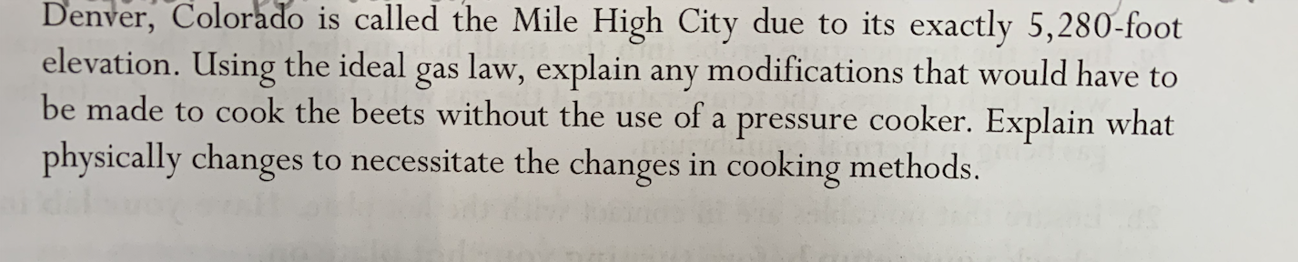 Denver, Colorado is called the Mile High City due to | Chegg.com