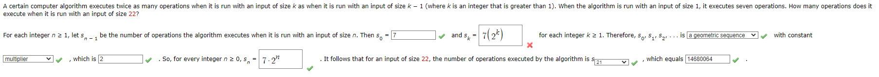 Solved A certain computer algorithm executes twice as many | Chegg.com