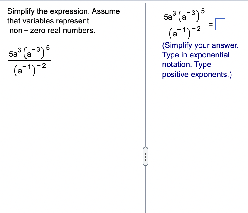 Solved Simplify the expression. Assume that variables | Chegg.com