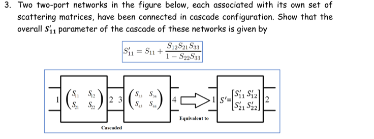 Solved Two two-port networks in the figure below, each | Chegg.com