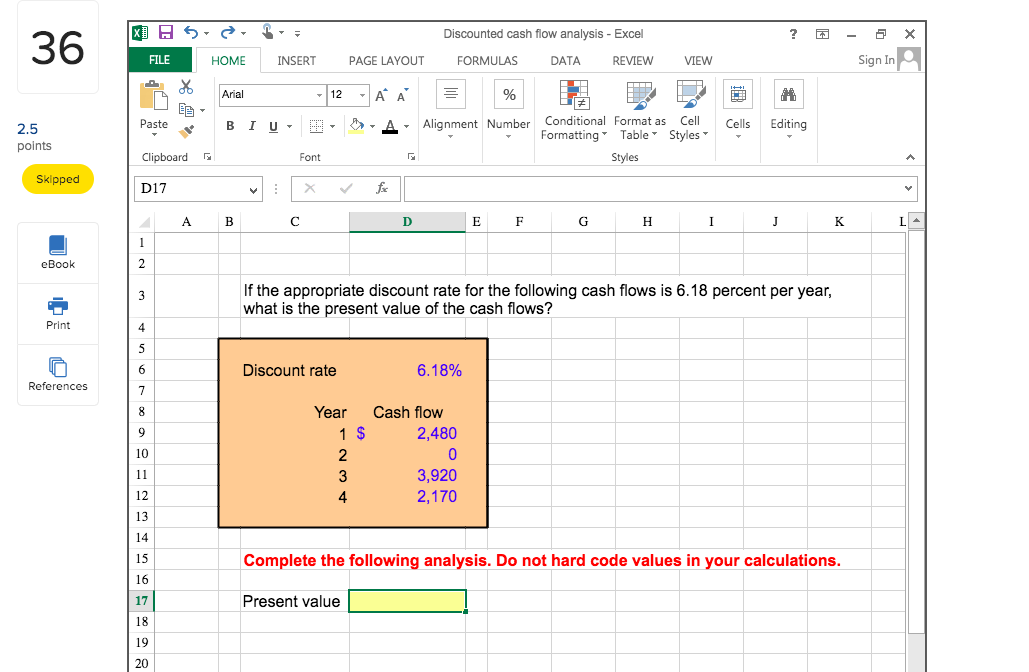 Solved 36 2.5 points Skipped eBook Print References All | Chegg.com