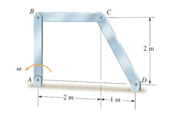Solved Bar Ab Rotates With A Counterclockwise Angular