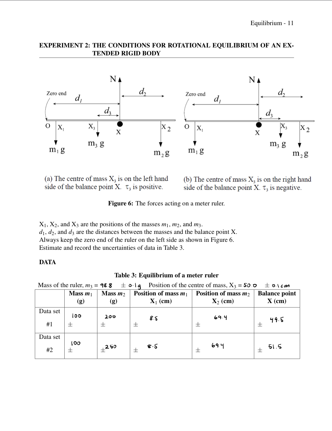 Solved EXPERIMENT 2: THE CONDITIONS FOR ROTATIONAL | Chegg.com
