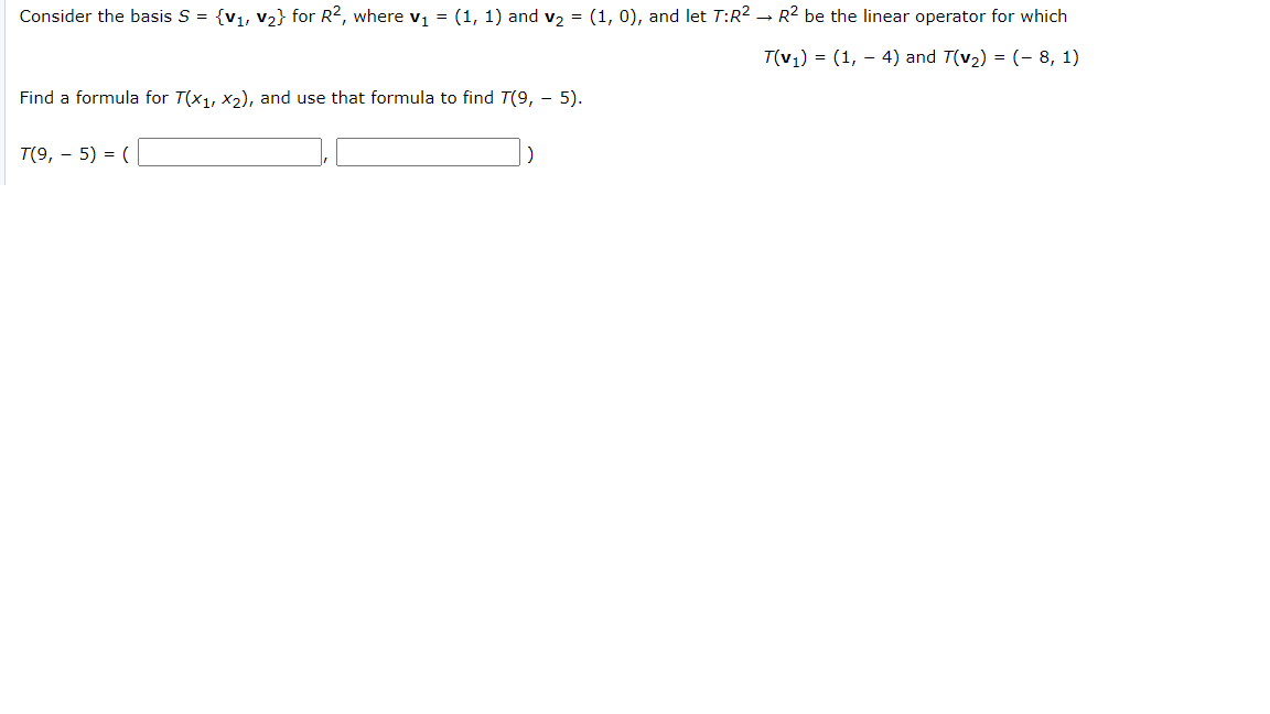 Solved Consider the basis S = {V1, V2} for R2, where v1 = | Chegg.com
