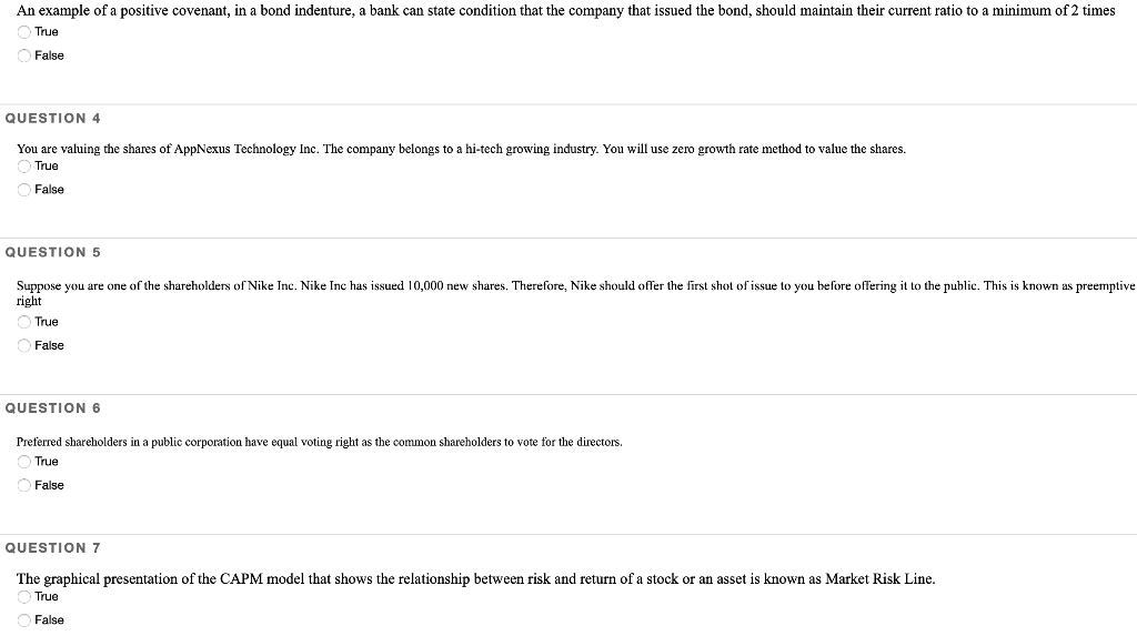Solved An example of a positive covenant, in a bond | Chegg.com