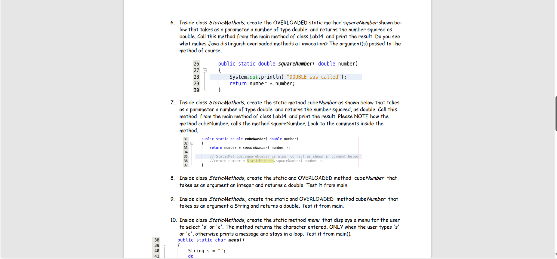 Inside Class Staticmethods Create The Overloaded