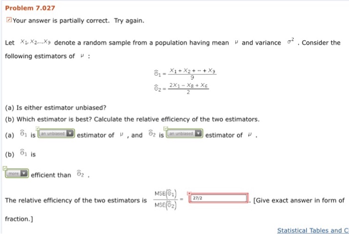 Solved Problem 7.027 Your answer is partially correct. Try | Chegg.com