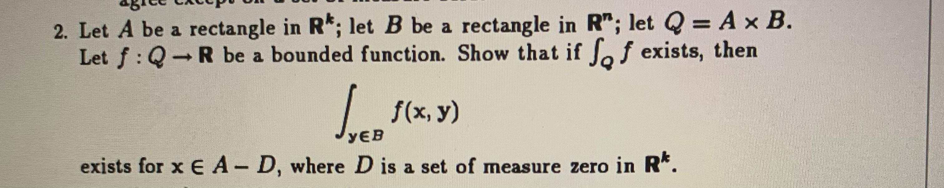 Solved 2. Let A be a rectangle in R*; let B be a rectangle | Chegg.com