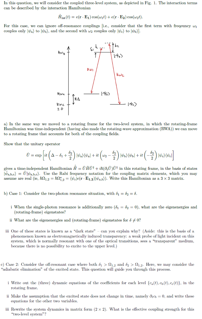 In this question, we will consider the coupled | Chegg.com
