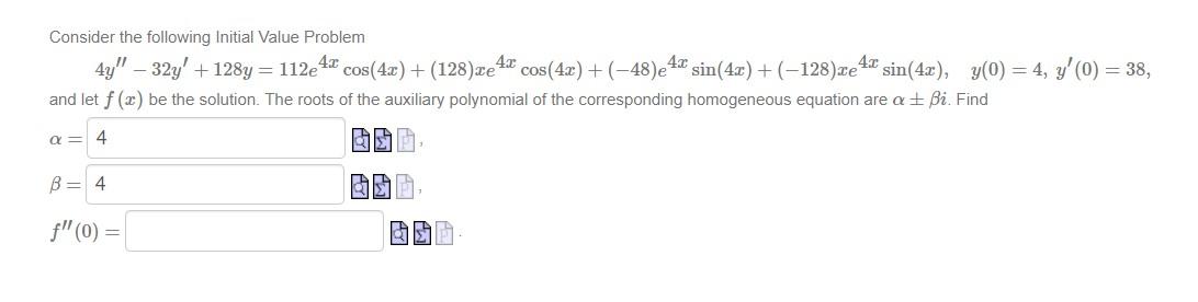 Solved Consider the following Initial Value Problem | Chegg.com