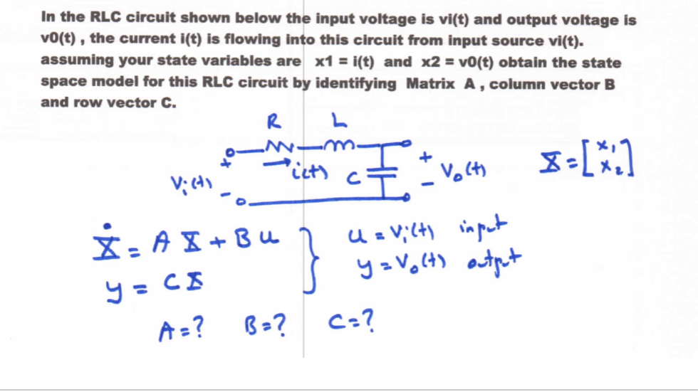 Solved In the RLC circuit shown below the input voltage is | Chegg.com