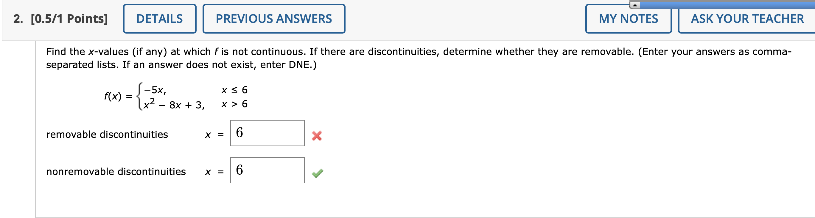 Solved Find The X Values If Any At Which F Is Not
