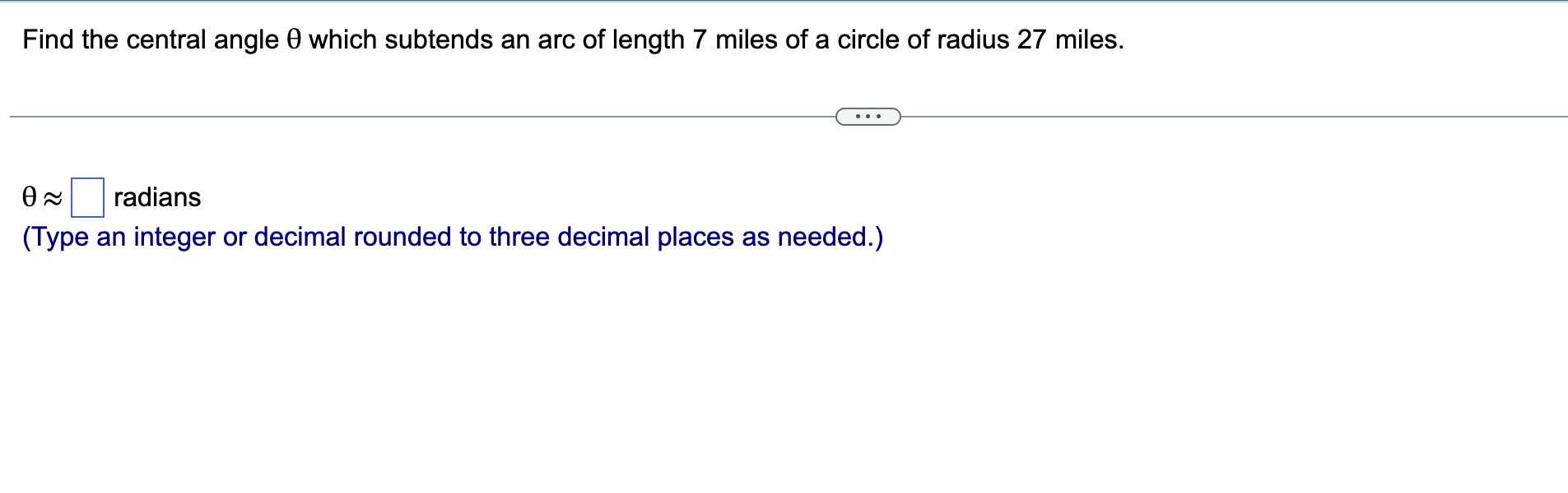 Solved s denotes the length of the arc of a circle of radius | Chegg.com