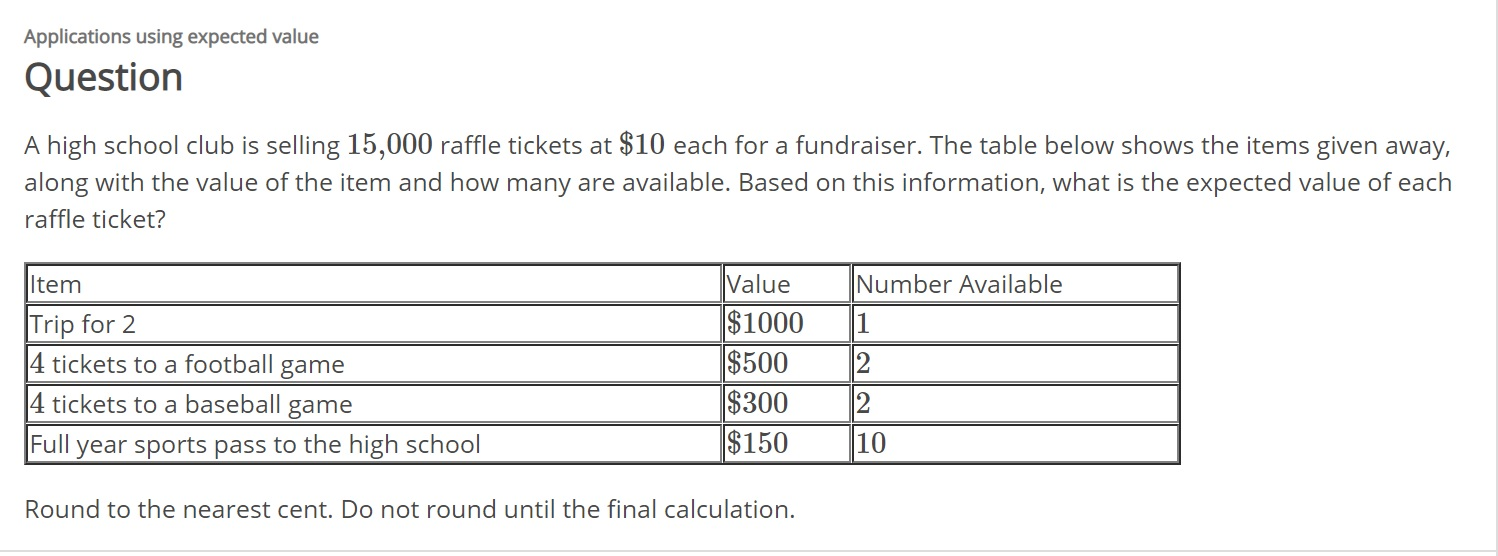Solved Applications using expected value Question A high | Chegg.com Solved Applications using expected value Question A high | Chegg.com