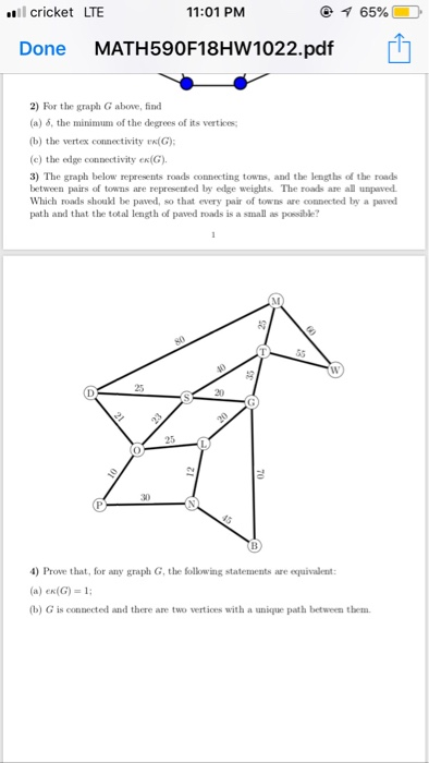 Solved 1) Find a breadth-first spanning tree for the | Chegg.com