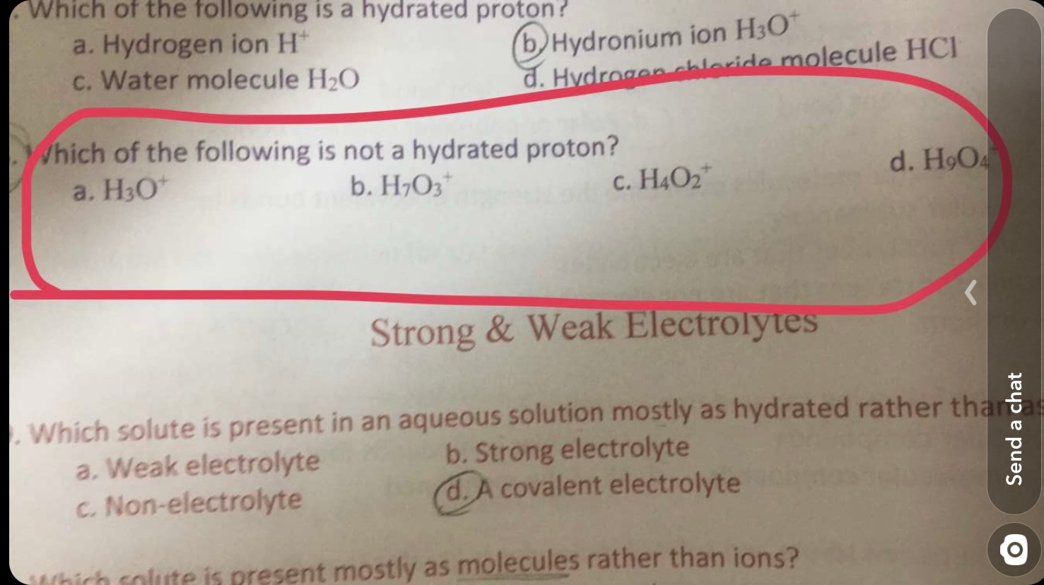 Solved I don’t understand what a hydrated proton is. The | Chegg.com