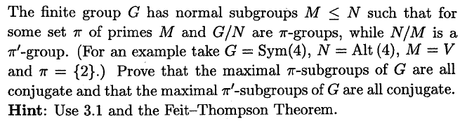 Solved The finite group G has normal subgroups M≤N such that | Chegg.com
