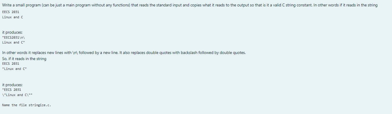 Solved Write a small program (can be just a main program | Chegg.com