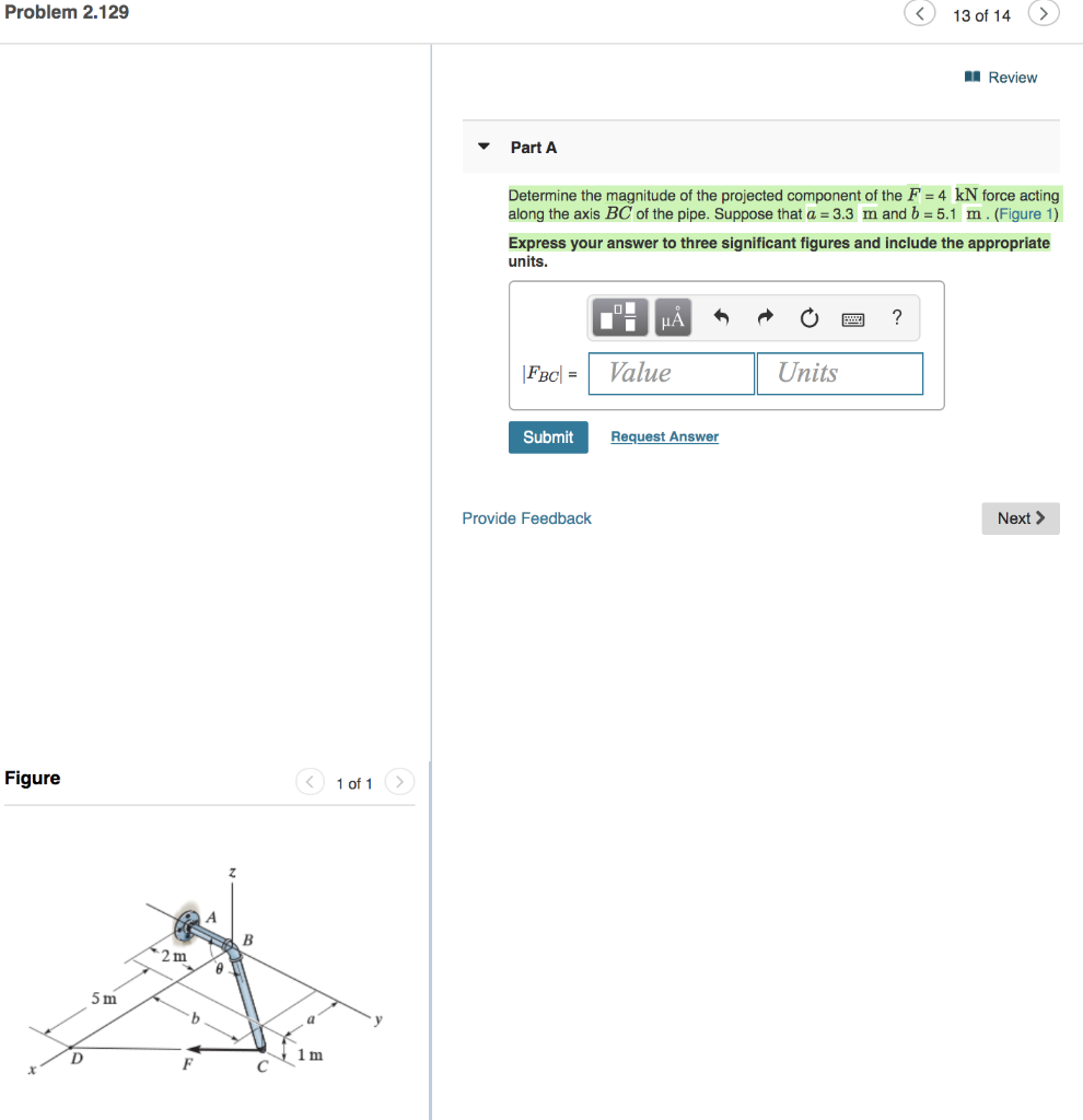 Solved Problem 2.129 13 of 14 I Review Part A Determine the | Chegg.com