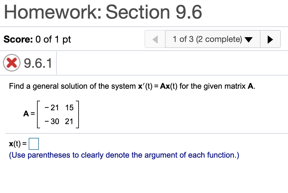 Solved Homework Section 9 6 Score 0 Of 1 Pt 1 Of 3 2