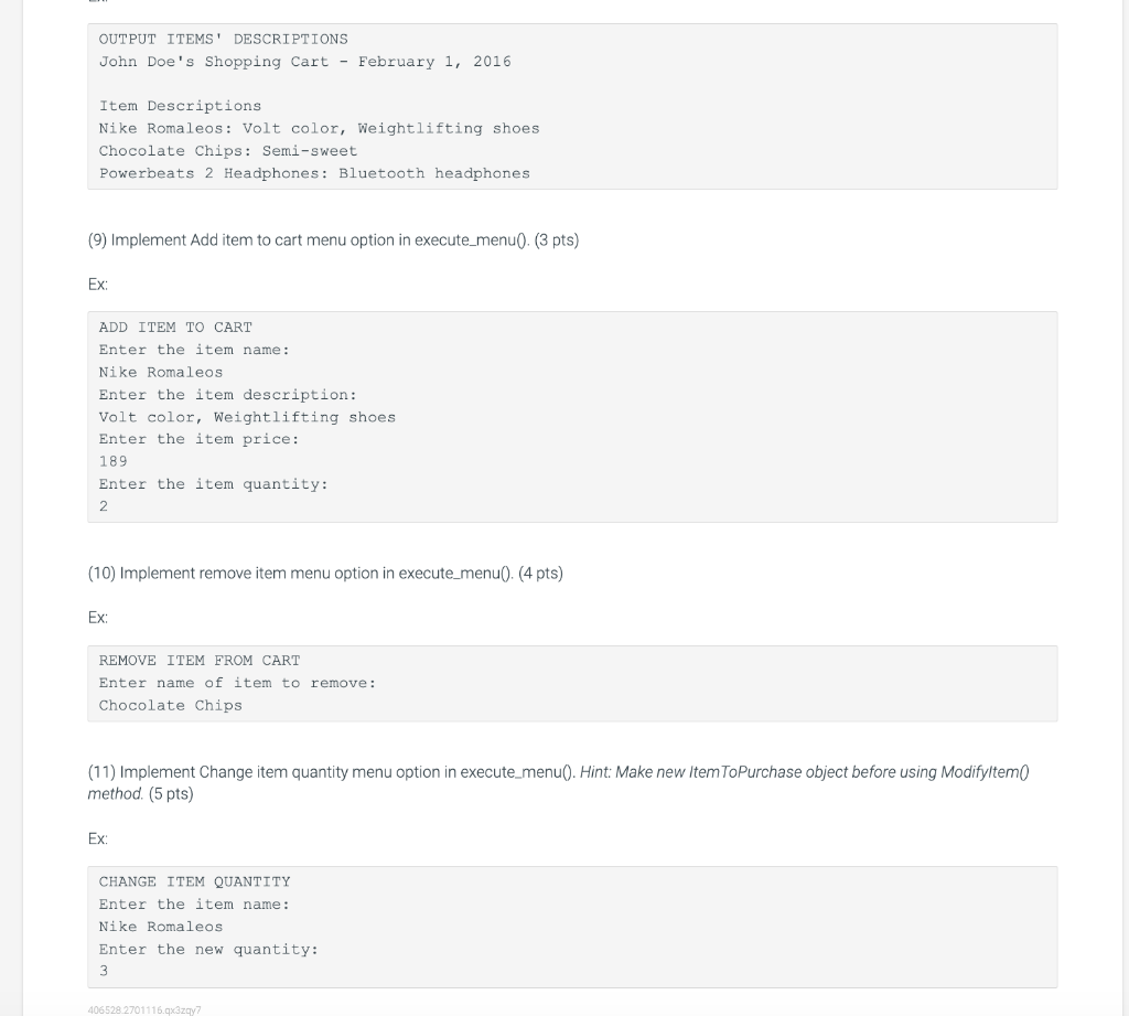 Solved This program extends the earlier "Online shopping | Chegg.com