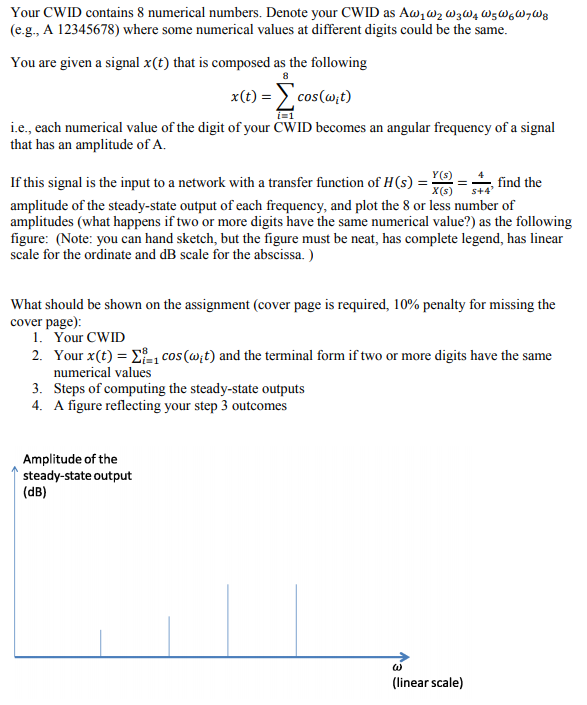 Solved CWID: 11767442 | Chegg.com