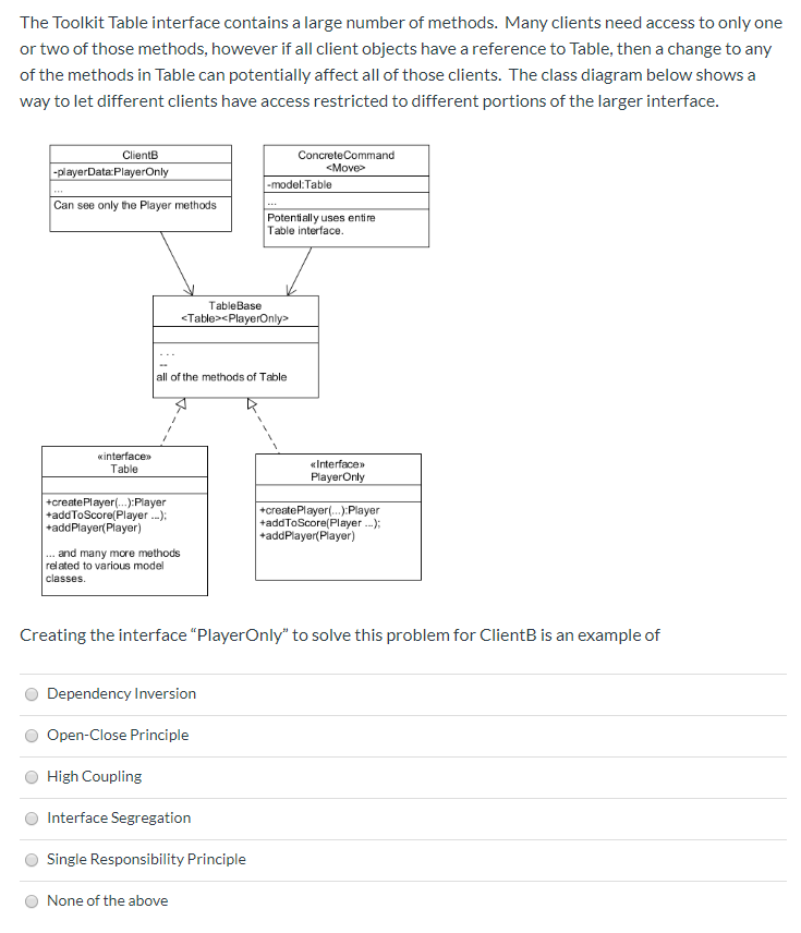 Solved The Toolkit Table interface contains a large number | Chegg.com