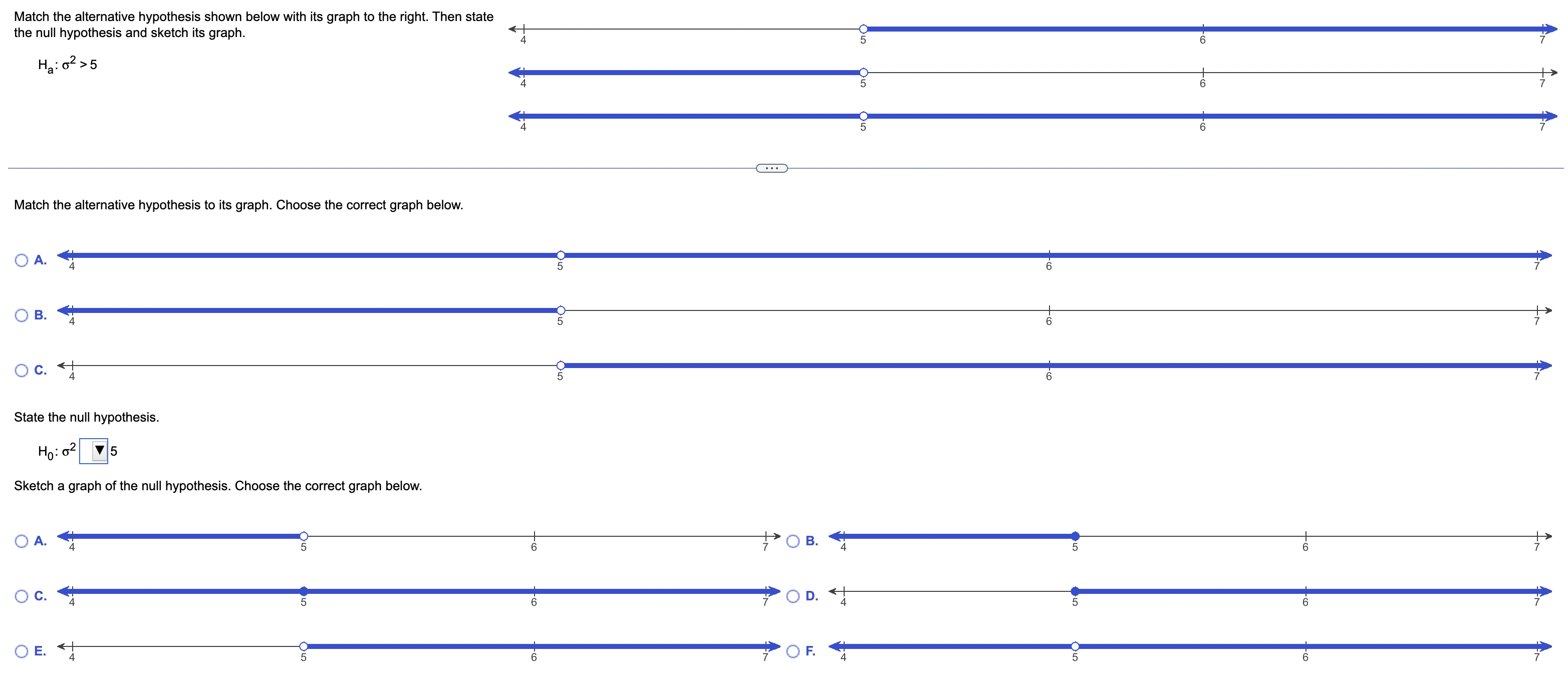 Solved Match the alternative hypothesis shown below with its | Chegg.com