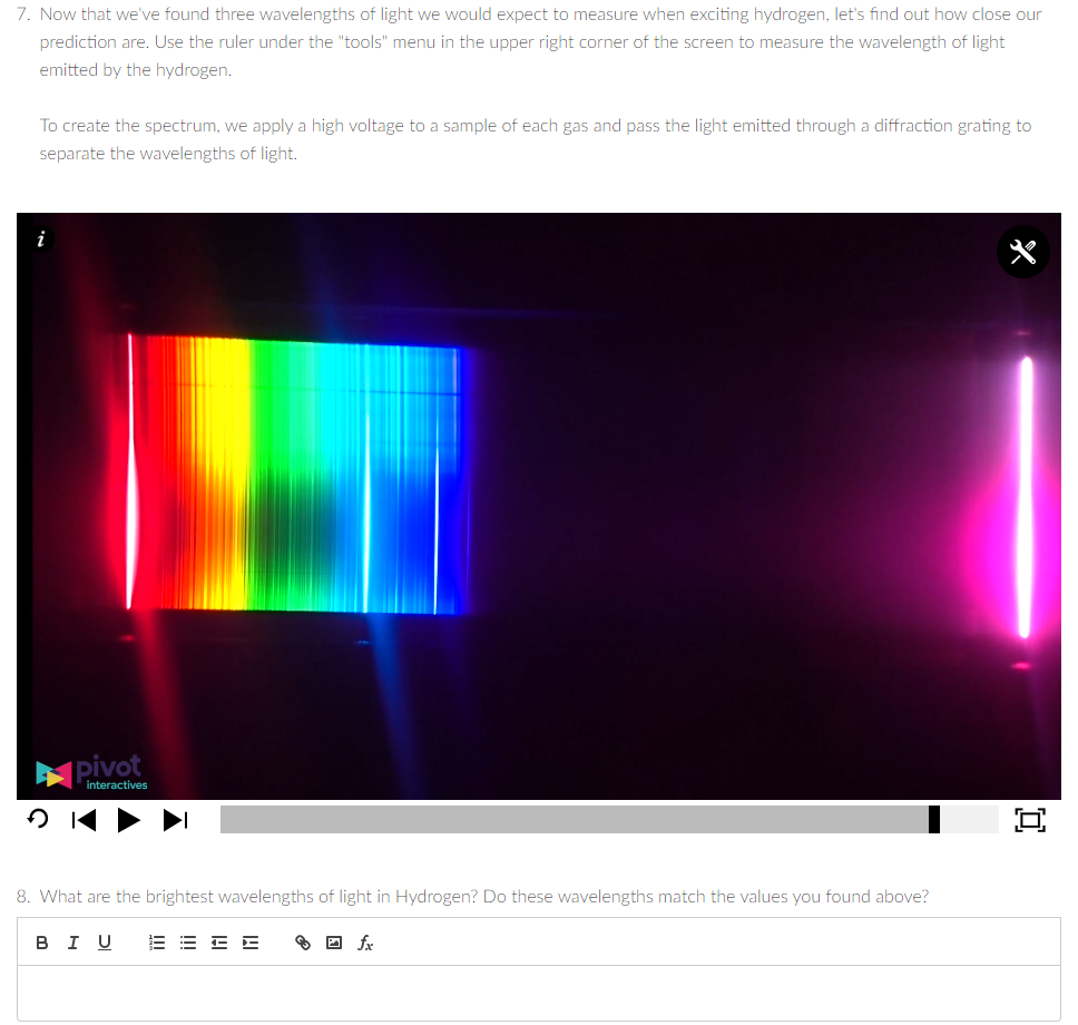 v Part 1: Measuring Hydrogen's Spectrum Spectroscopy, | Chegg.com