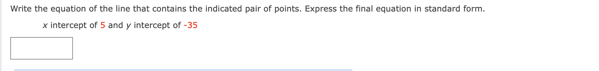 Solved Write the equation of the line that contains the | Chegg.com
