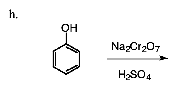 Solved h. ОН Na2Cr2O7 H2SO4 | Chegg.com
