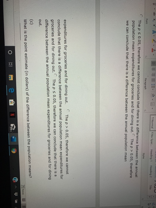 Solved Title Ruding 2 Font Paragraph Styles A survey | Chegg.com