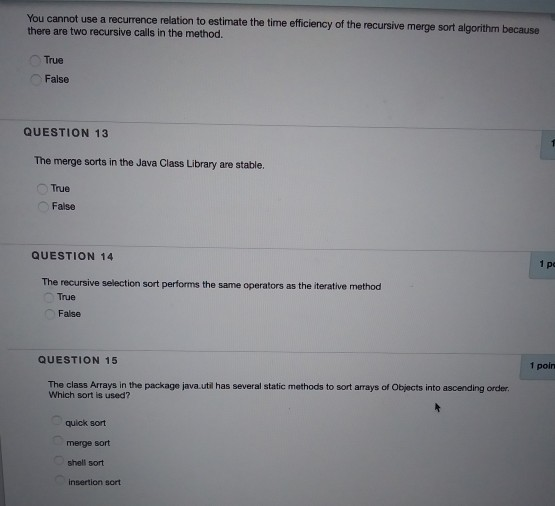 Solved You cannot use a recurrence relation to estimate the | Chegg.com