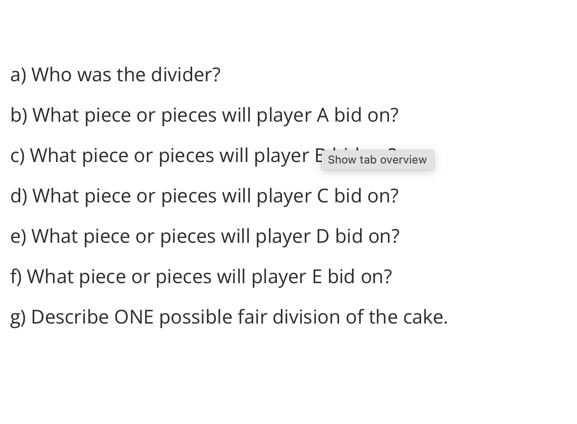 Five players (A, B, C, D, and E) agree to divide a | Chegg.com