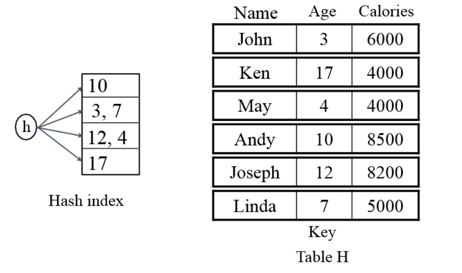 Consider the following static, dense, and unclustered | Chegg.com