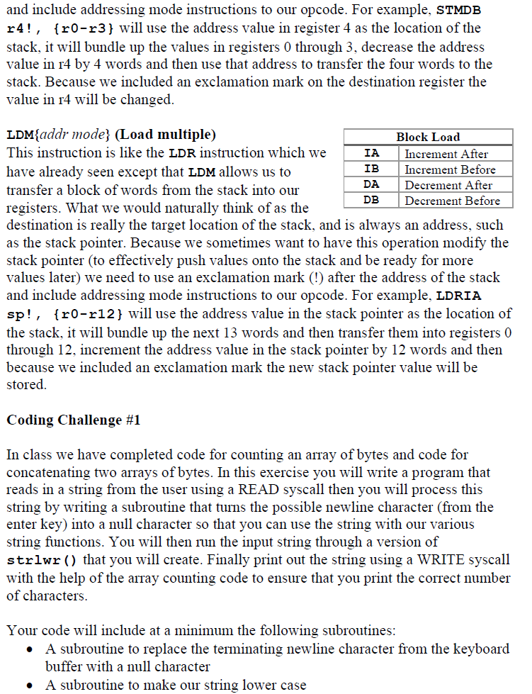 NET1004 Lab 4: Assembly Language Programming II Note | Chegg.com