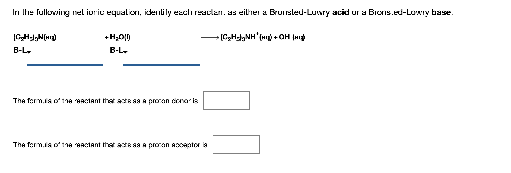 Solved In the following net ionic equation, identify each | Chegg.com