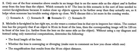 Solved 2. Only one of the four scenarios above results in an | Chegg.com