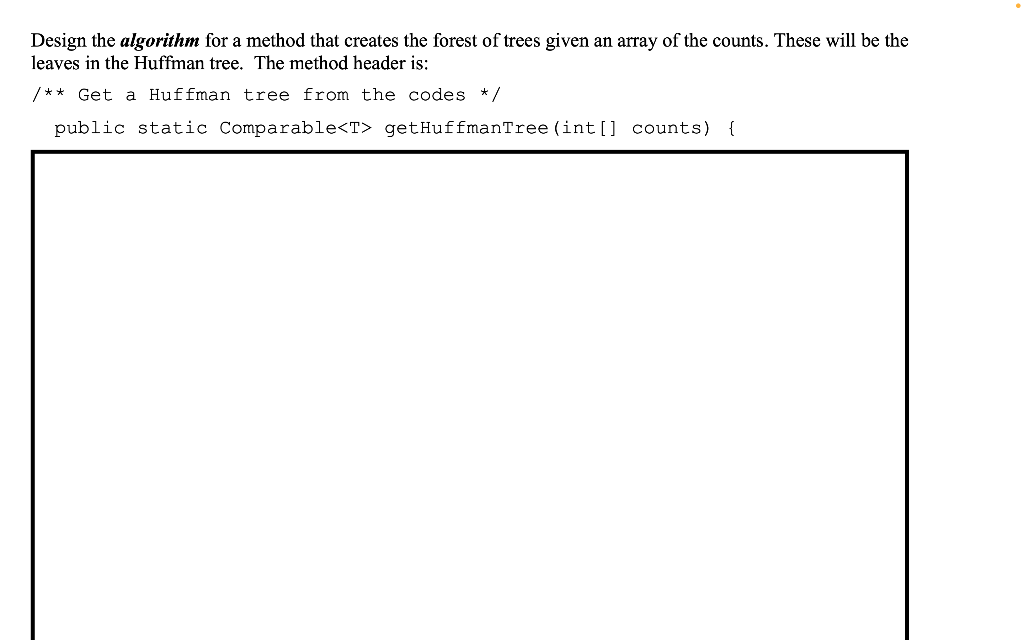 Solved Design an algorithm for a method that computes the | Chegg.com