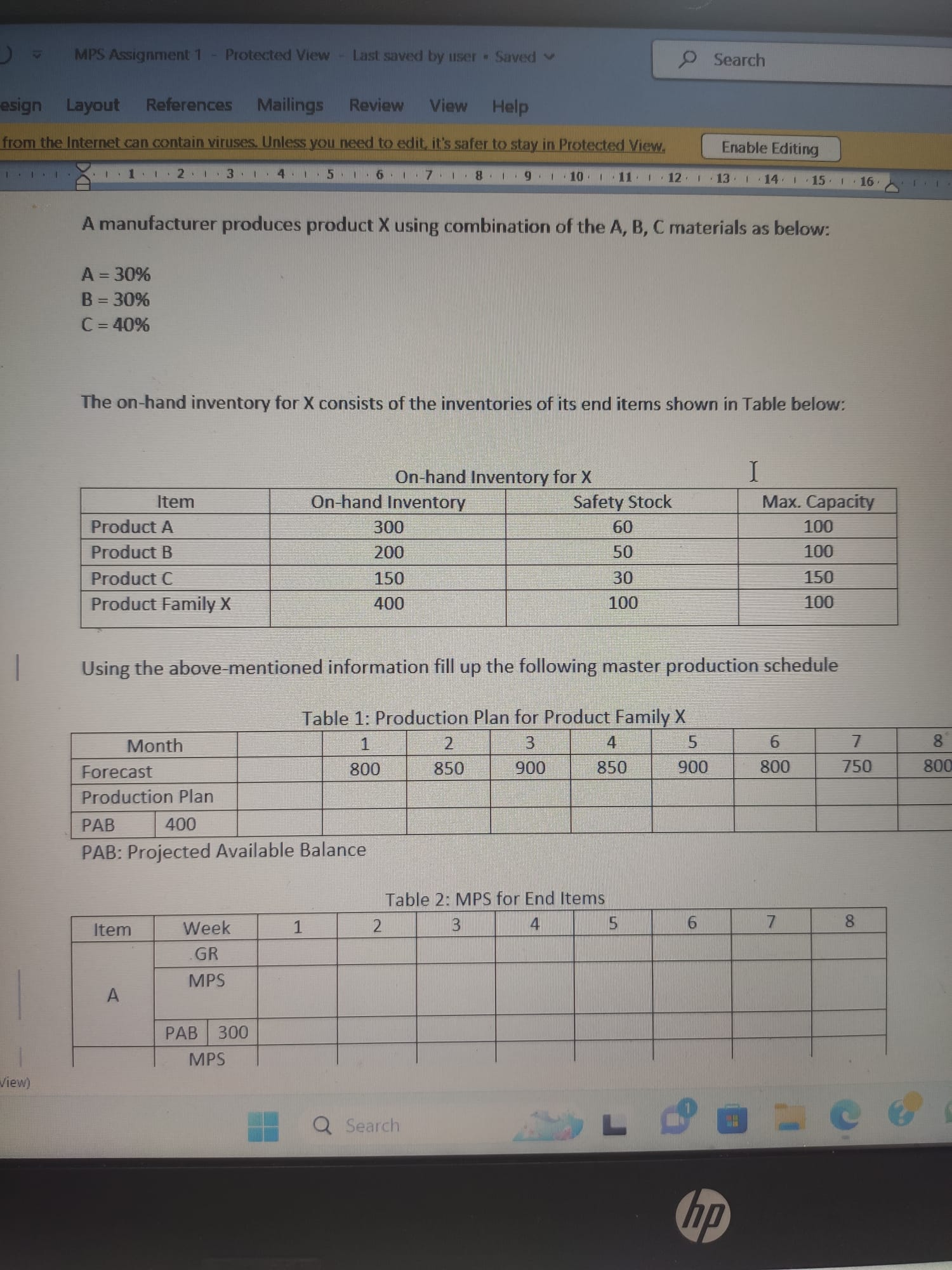 Solved A manufacturer produces product X using combination | Chegg.com
