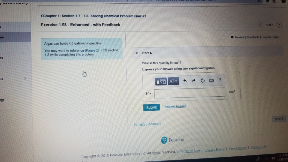 Solved Provide Feedback P Pearson Contact Copyright © 2019 | Chegg.com