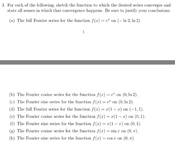 Solved 3. For each of the following, sketch the function to | Chegg.com