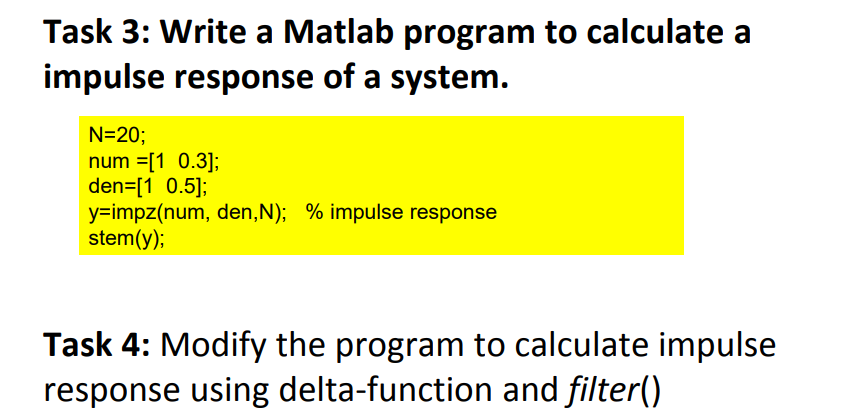 Solved Only TASK 4 matlab code required .sample is attached | Chegg.com