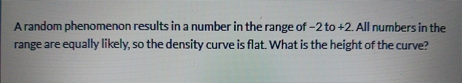 Solved A random phenomenon results in a number in the range | Chegg.com
